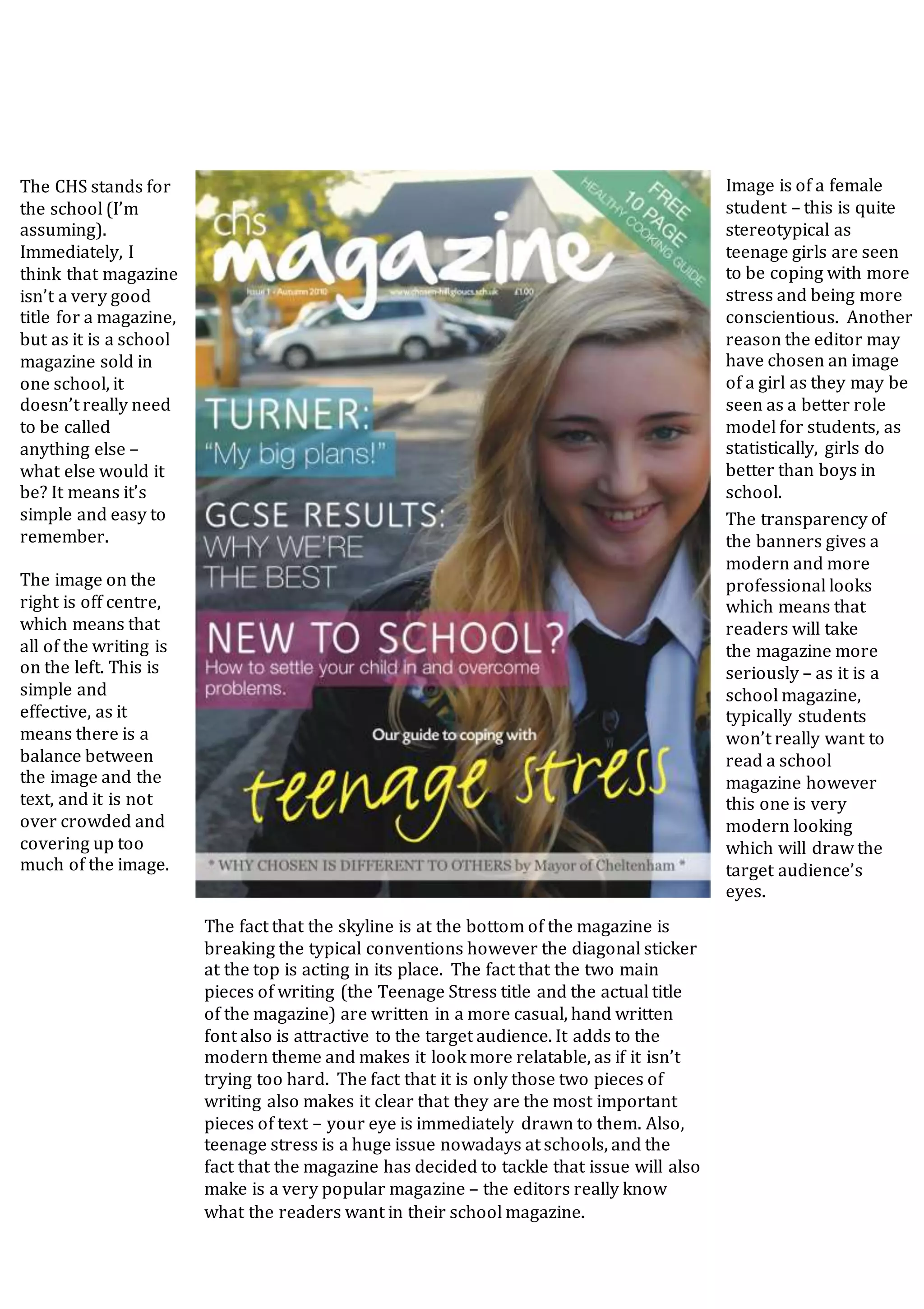 School Magazine Annotations | DOCX