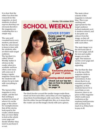 School Magazine Annotations | DOCX