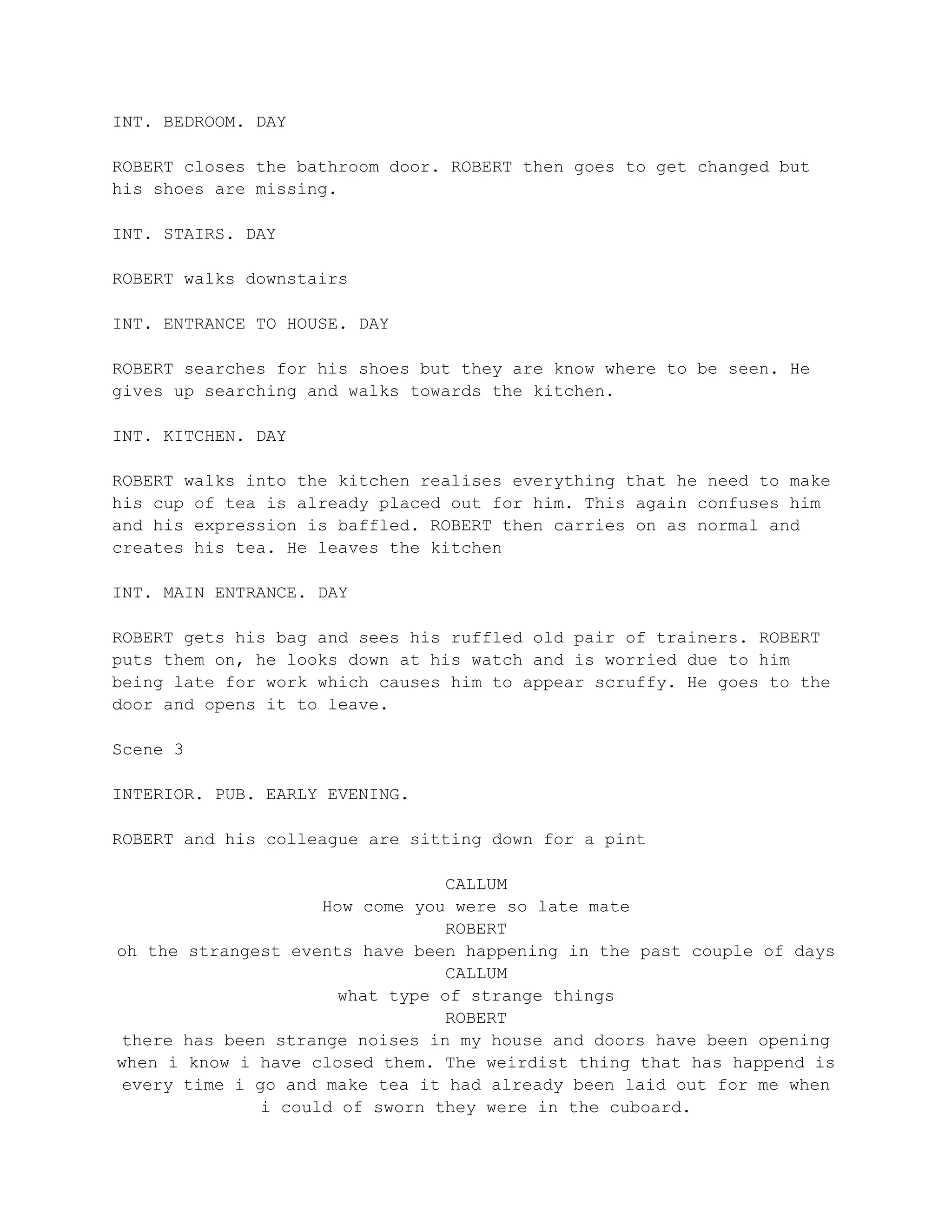 Untitled-short film ,screenplay, draft 1 | PDF