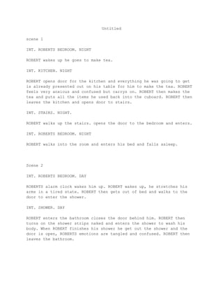 Untitled-short film ,screenplay, draft 1 | PDF