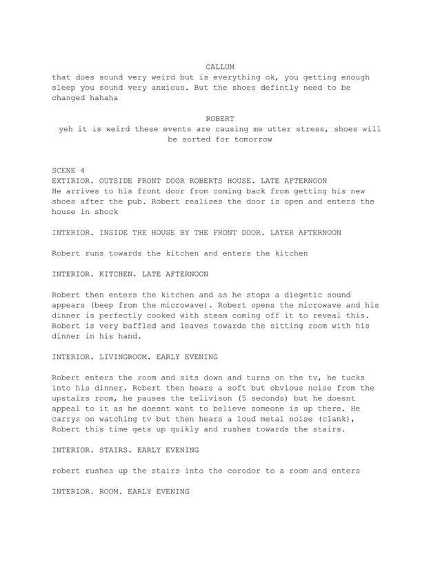 Untitled-short film ,screenplay, draft 1 | PDF