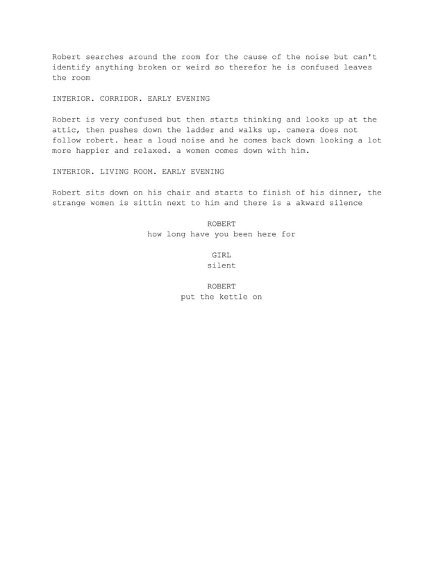 Untitled-short film ,screenplay, draft 1 | PDF