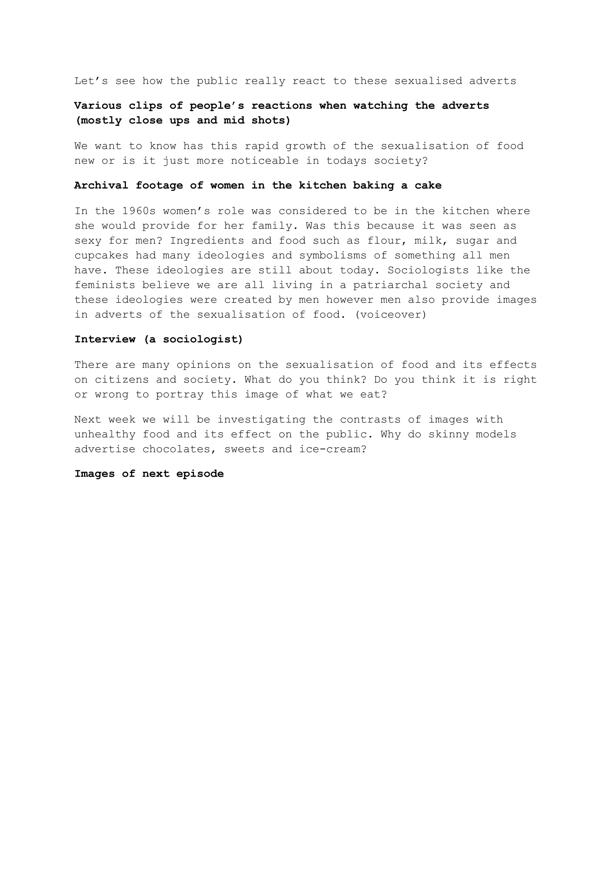 Media script draft 3 | PDF