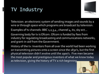 Media sector example ... | PPTX | Genres