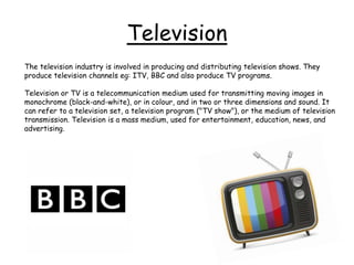 Media sectors | PPTX