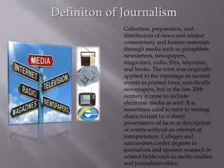 Nine principles of Journalism | PPTX