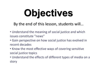 Media: Social Justice | PPTX