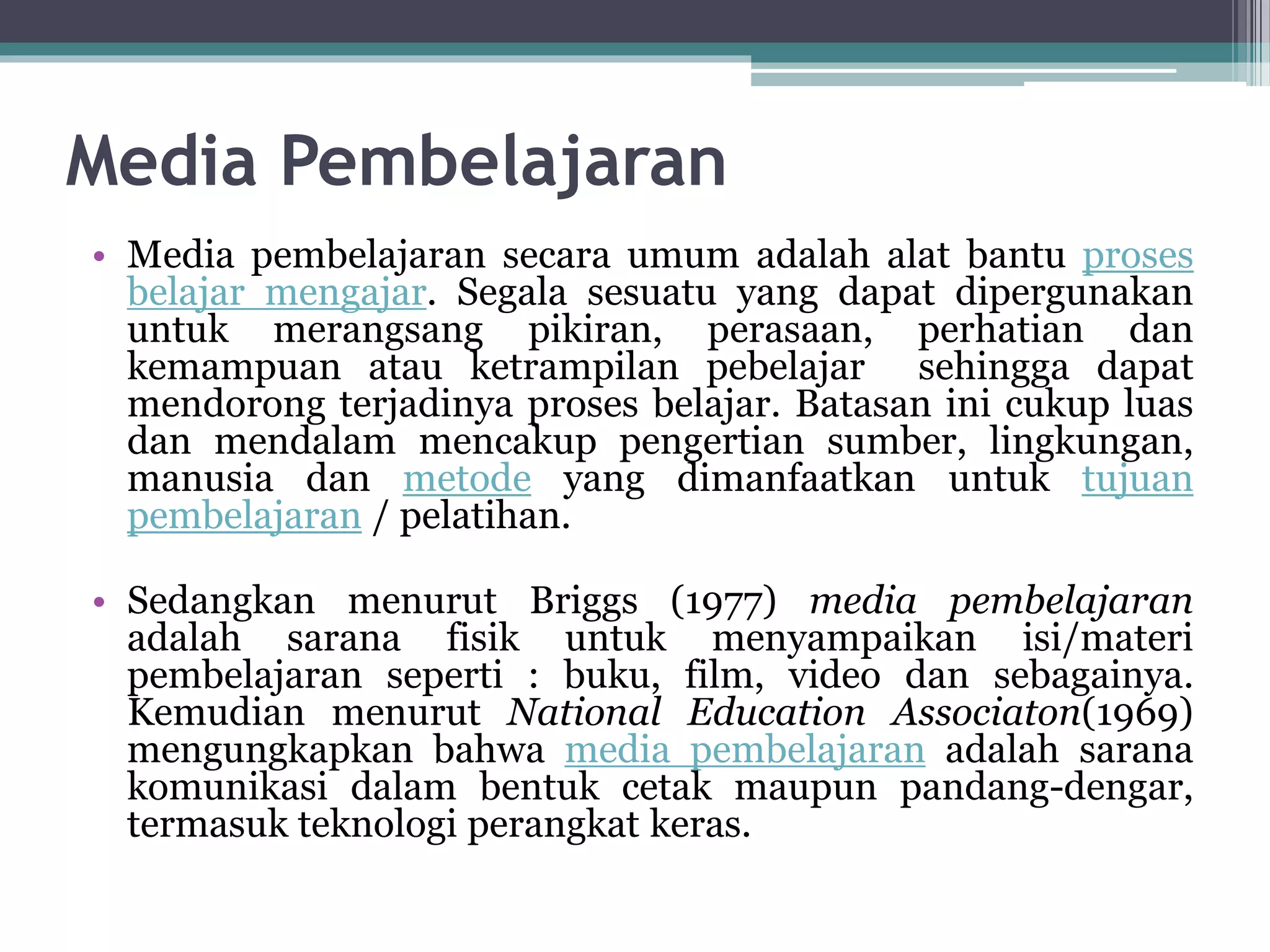 Media sosial sebagai media pembelajaran | PPTX