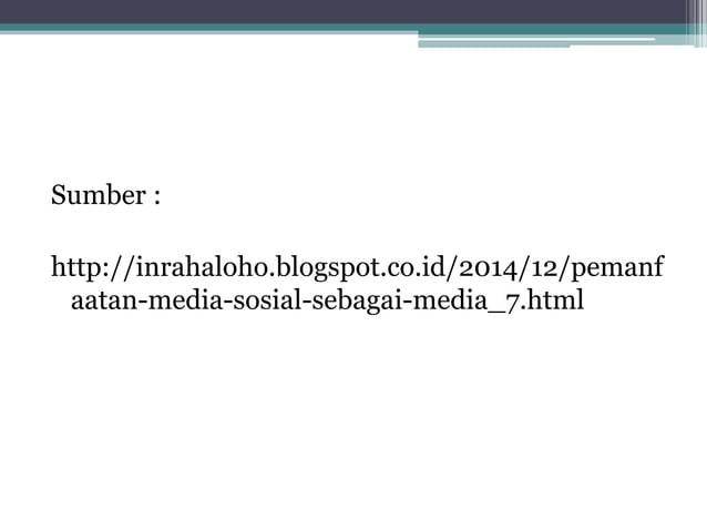 Media sosial sebagai media pembelajaran | PPTX