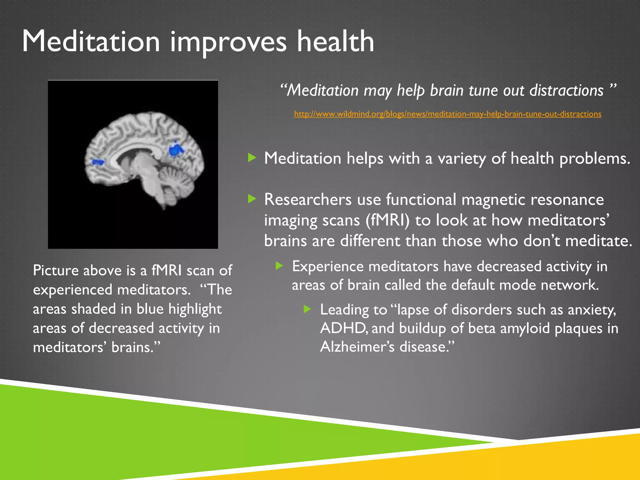 Media’s portrayal of meditation and yoga | PPT