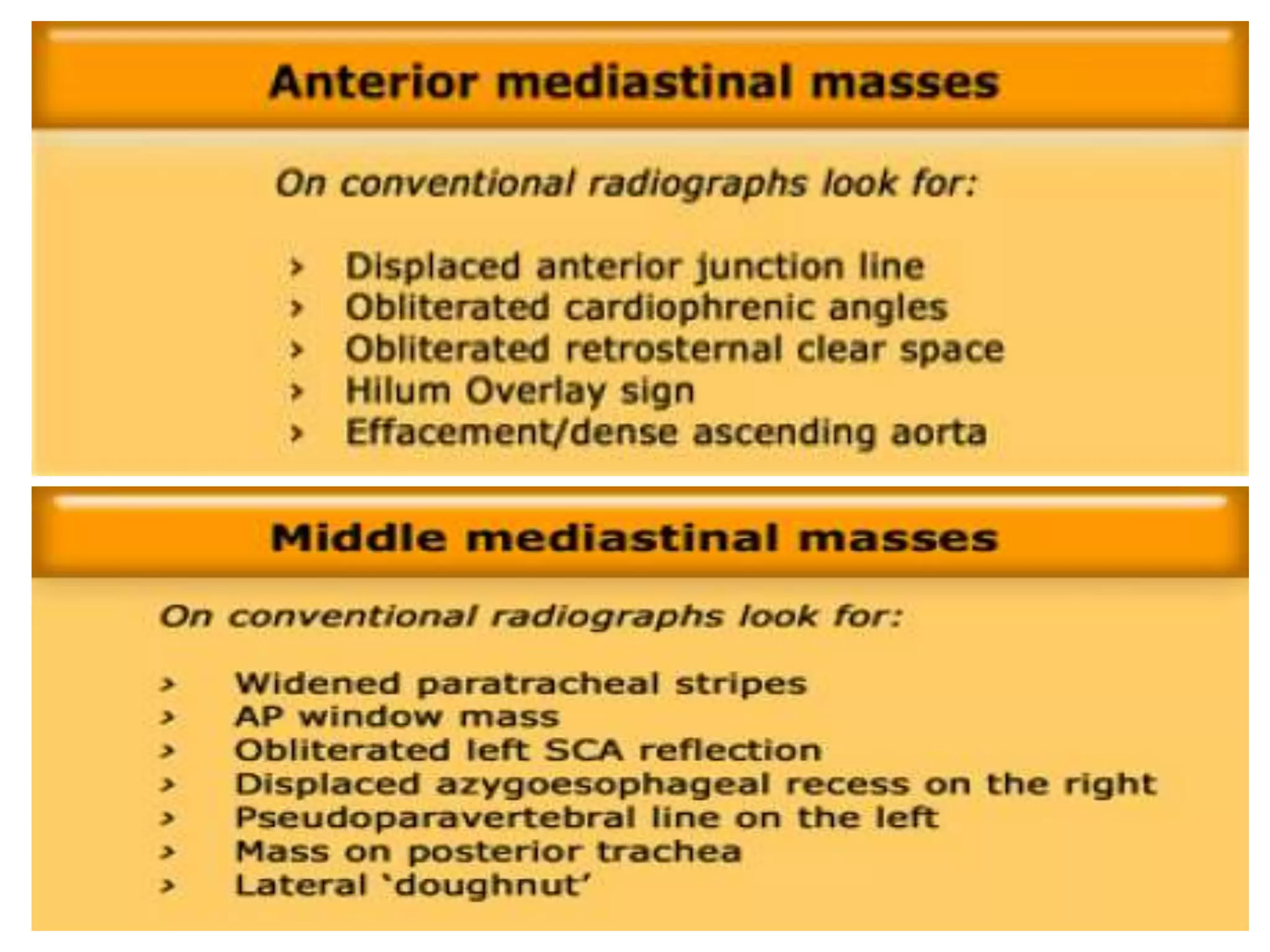 Mediastinal anatomy ,classification of mediastinal masses ans its ...