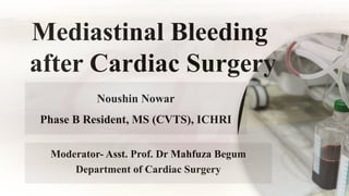 Mediastinal bleeding After Cardiac Surgery.pptx