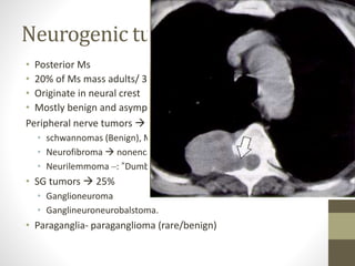 Mediastinal Mass dr dharma poonia | PPTX