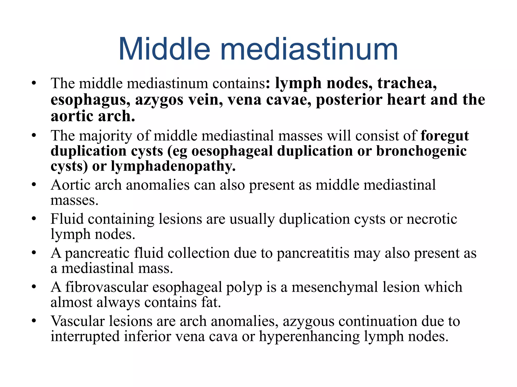 Imaging in mediastinal masses by Dr. Milan Silwal | PPT