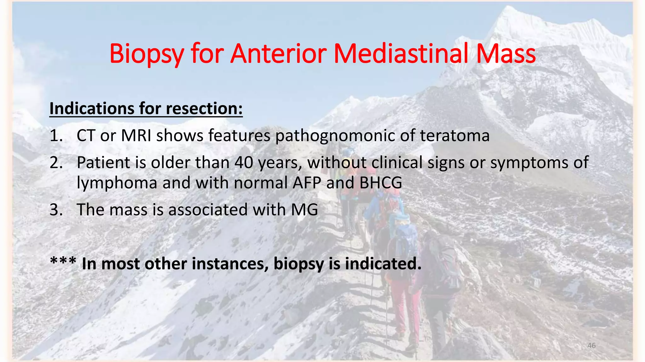 Approach to Mediastinal Mass | PPTX