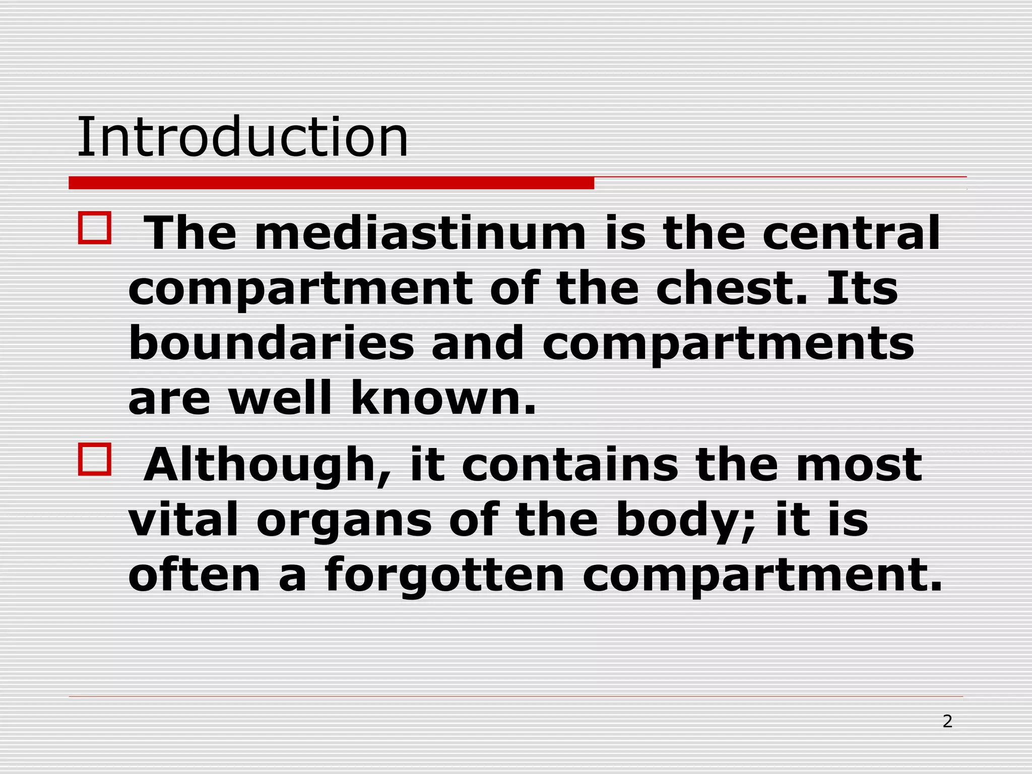 Mediastinoscopy & mediastinotomy indications & techniques | PPT