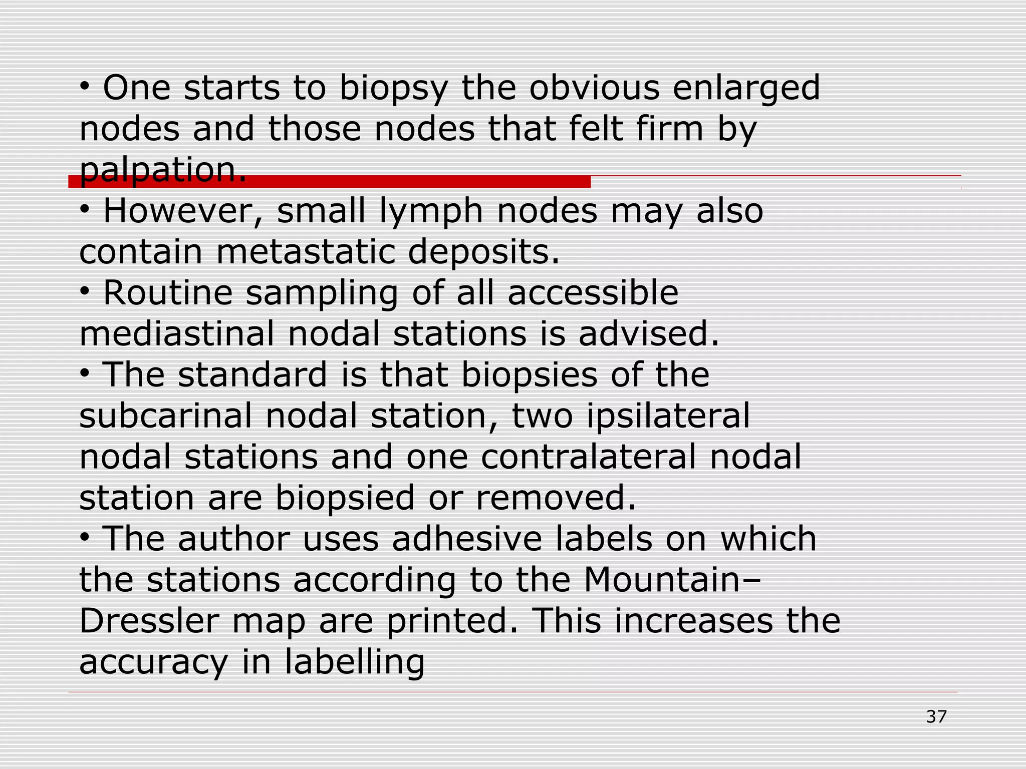 Mediastinoscopy & mediastinotomy indications & techniques | PPT
