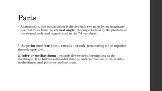 Anatomy & Radiology of the Mediastinum.pptx
