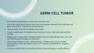 mediastinum and primary tumors of mediastinum | PPTX