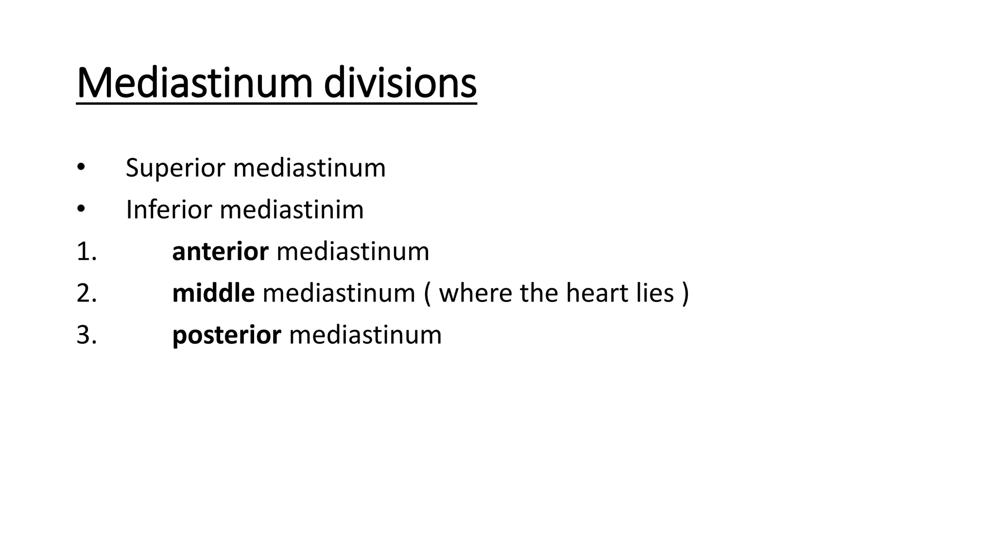 Mediastinum and heart position | PPT