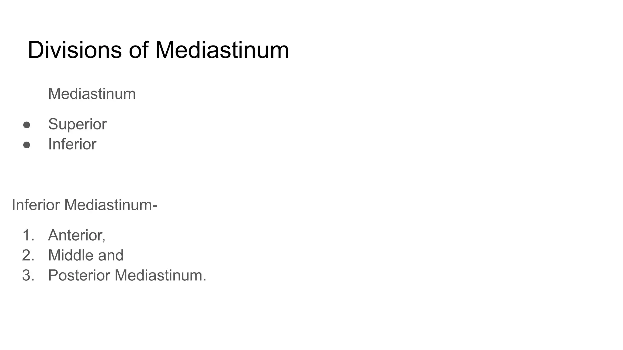 Mediastinum an Introduction, basics in Surgical Anatomy, Diseases and ...