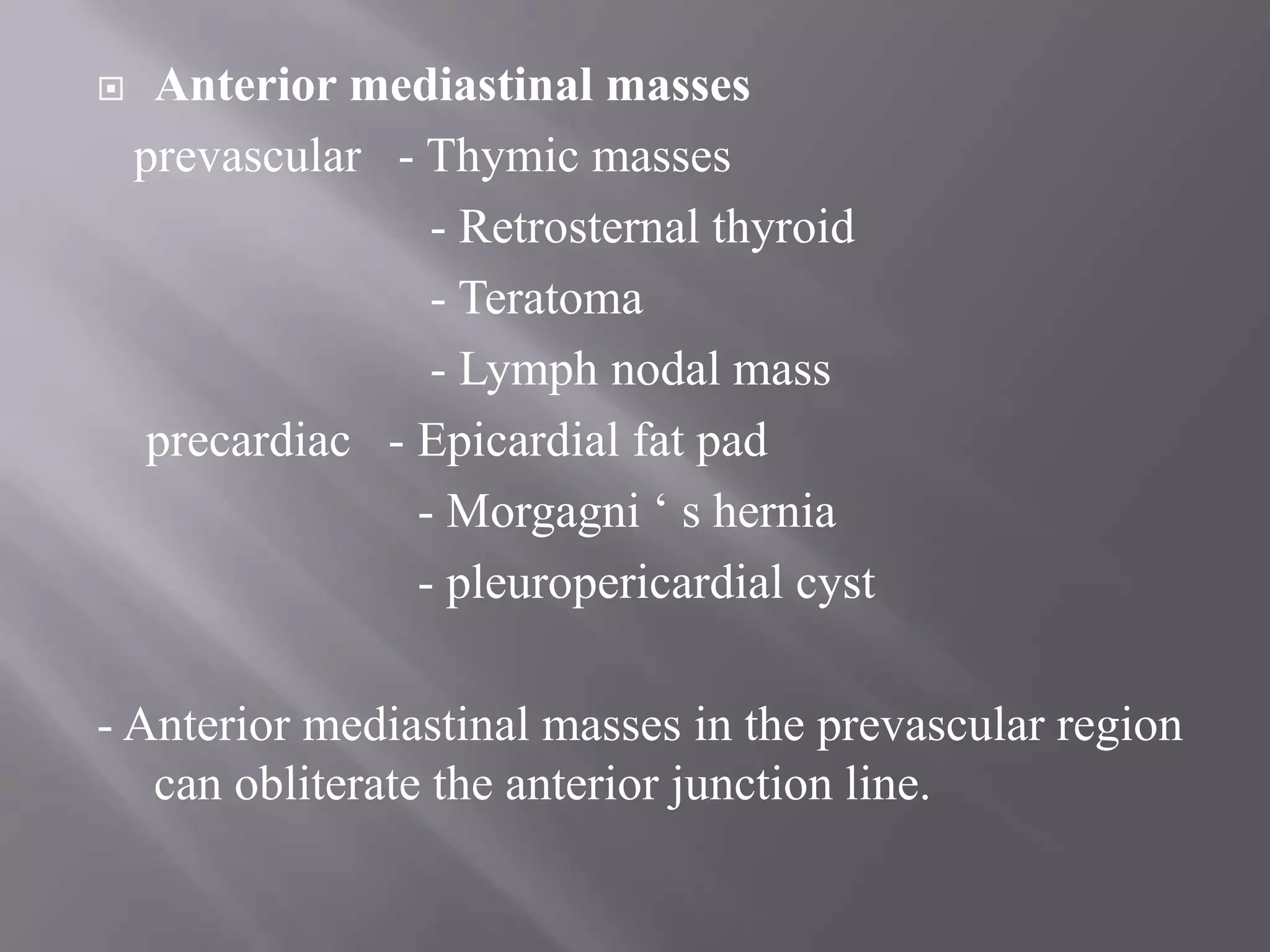 Mediastinum masses | PPTX