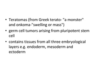 Benign Mediastinum teratoma | PPT