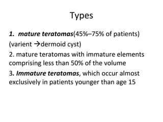 Benign Mediastinum teratoma | PPT