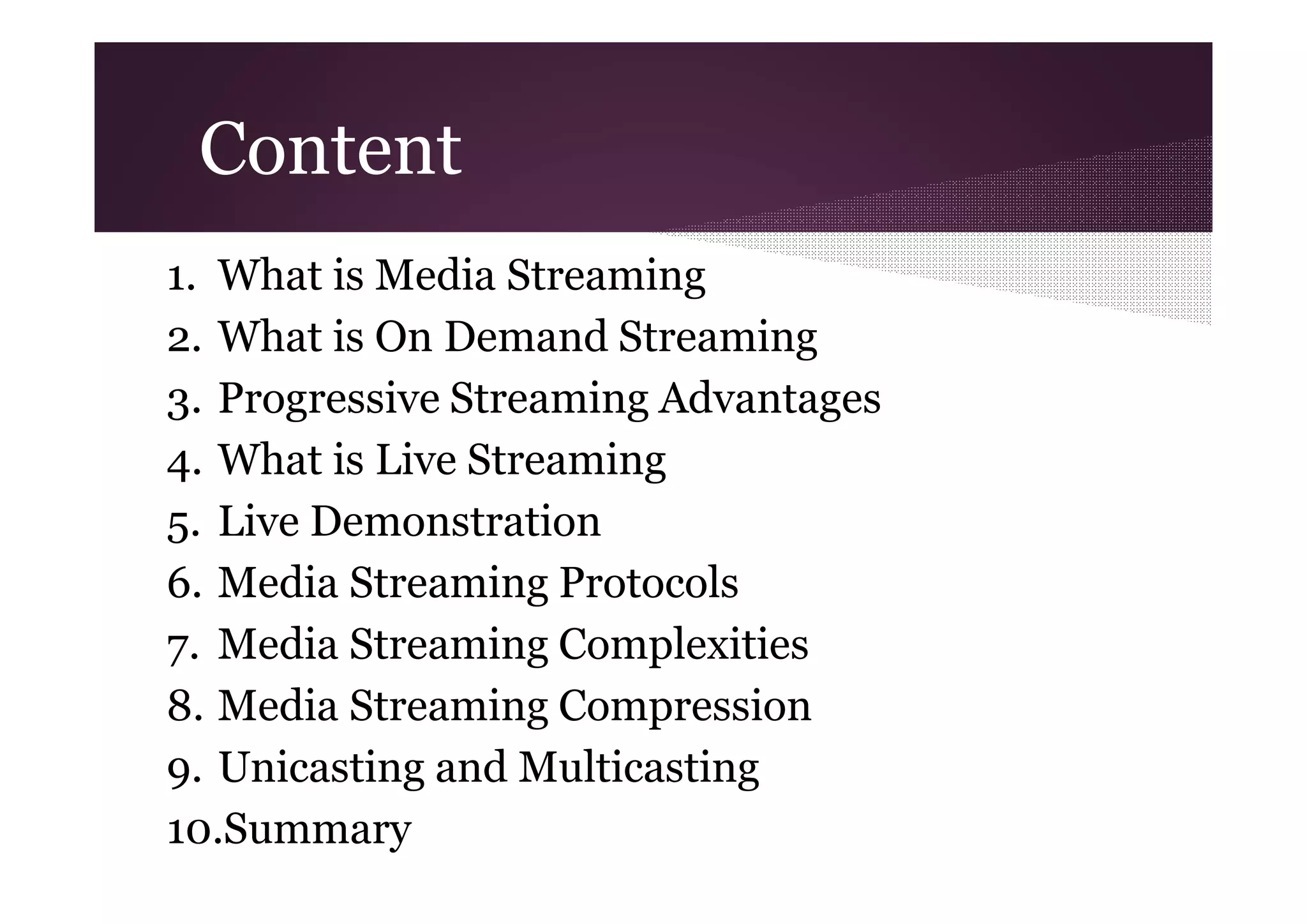 Media streaming | PPT