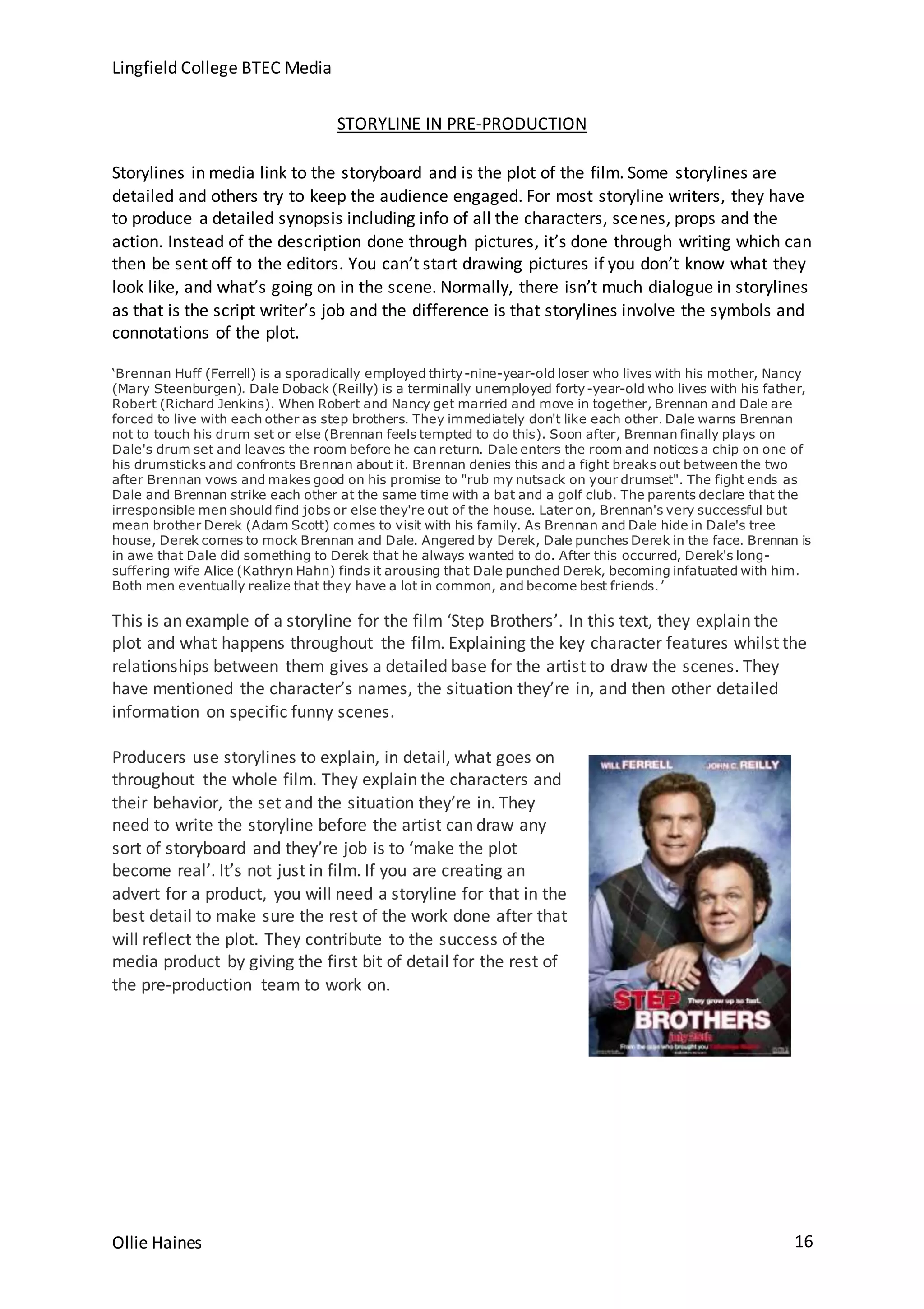 Media studeis final pre production | DOCX