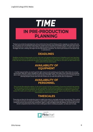 Media studeis final pre production | DOCX