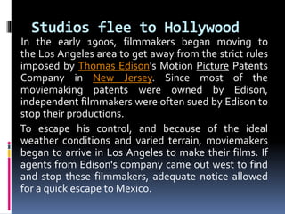 History of Hollywood | PPTX