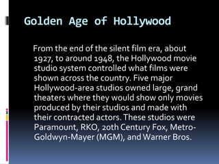 History of Hollywood | PPTX