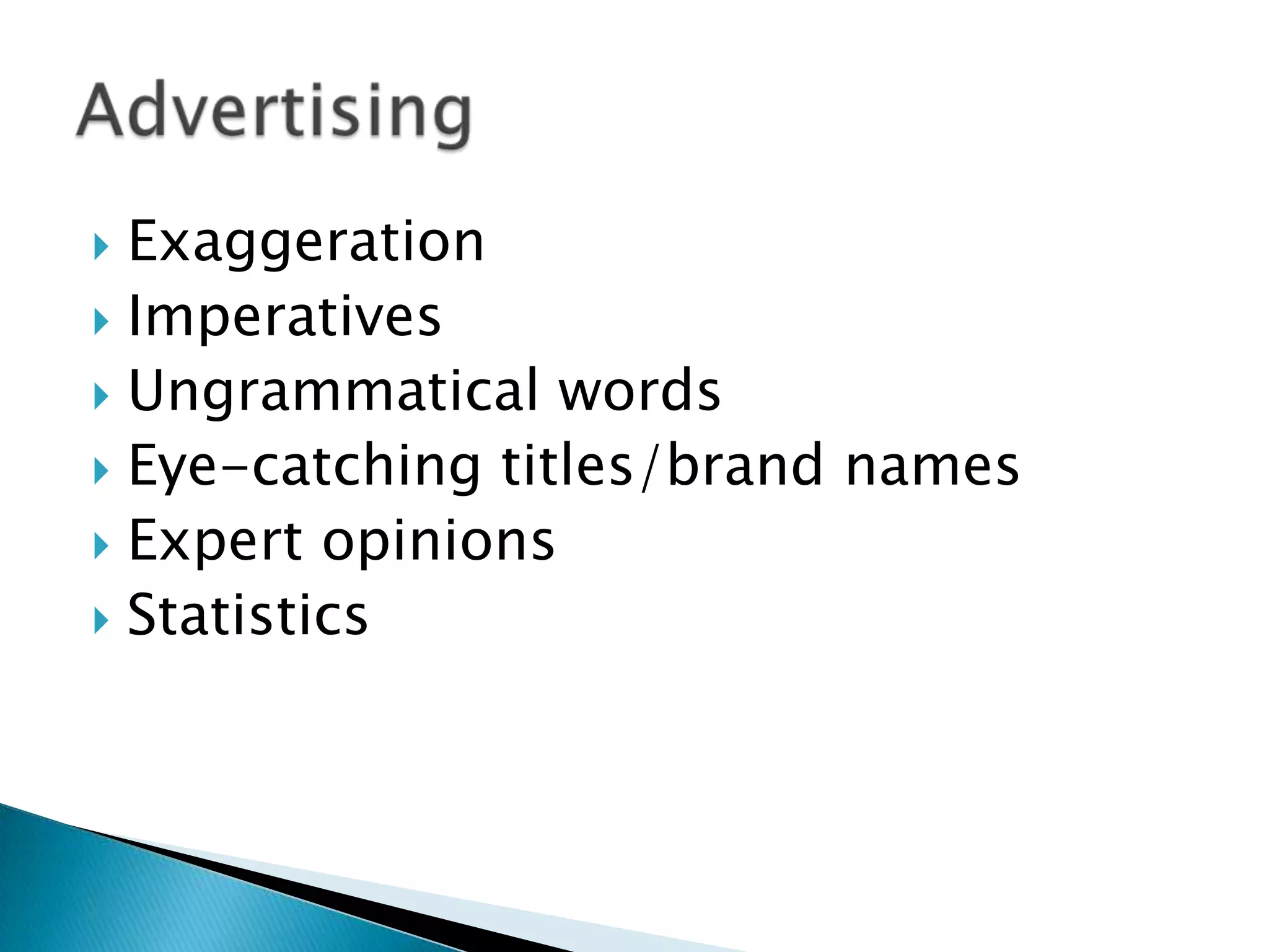 Media studies advertising-copy,slogan ppt-lesson5 | PPTX