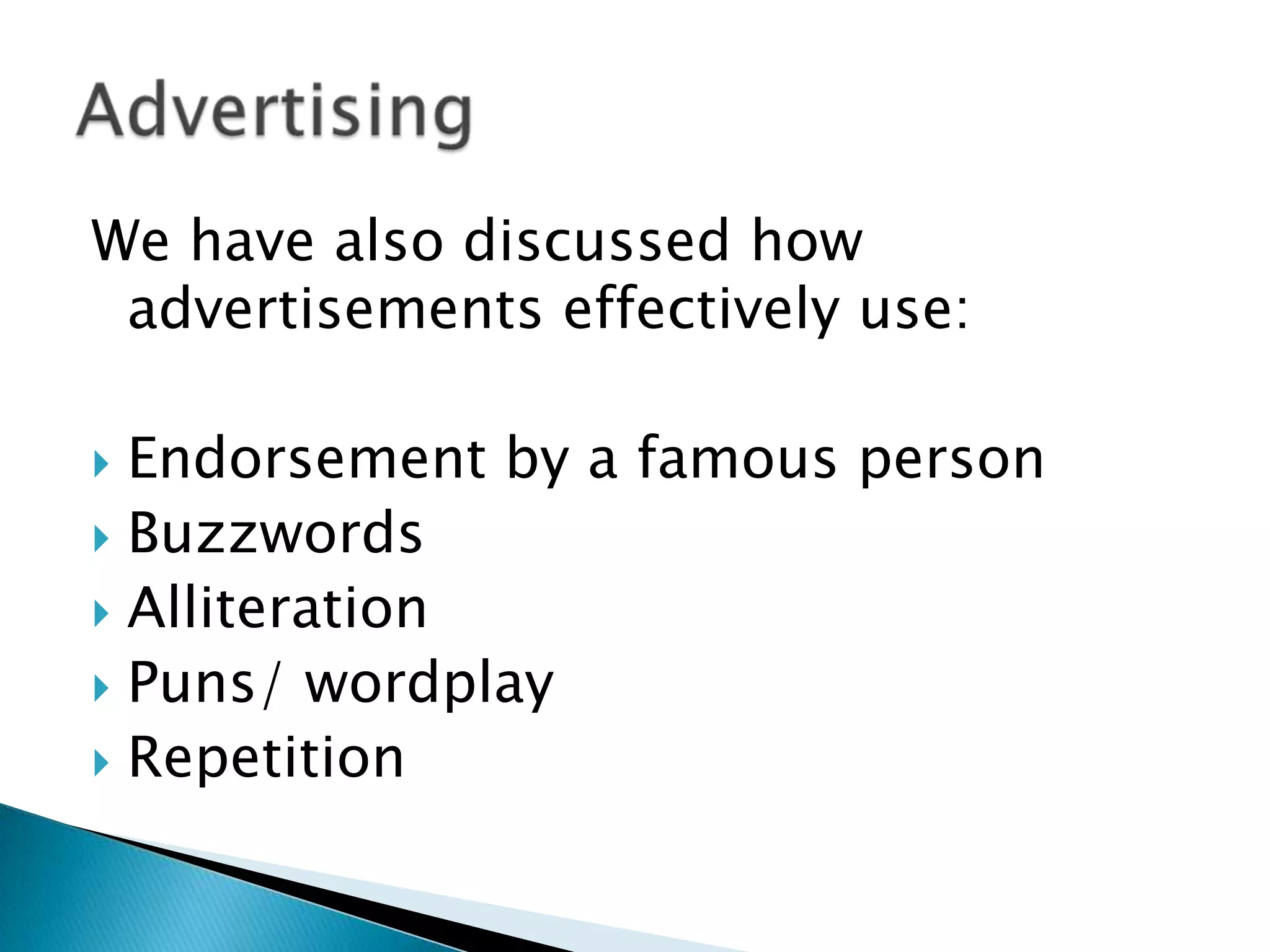 Media studies advertising-copy,slogan ppt-lesson5 | PPTX