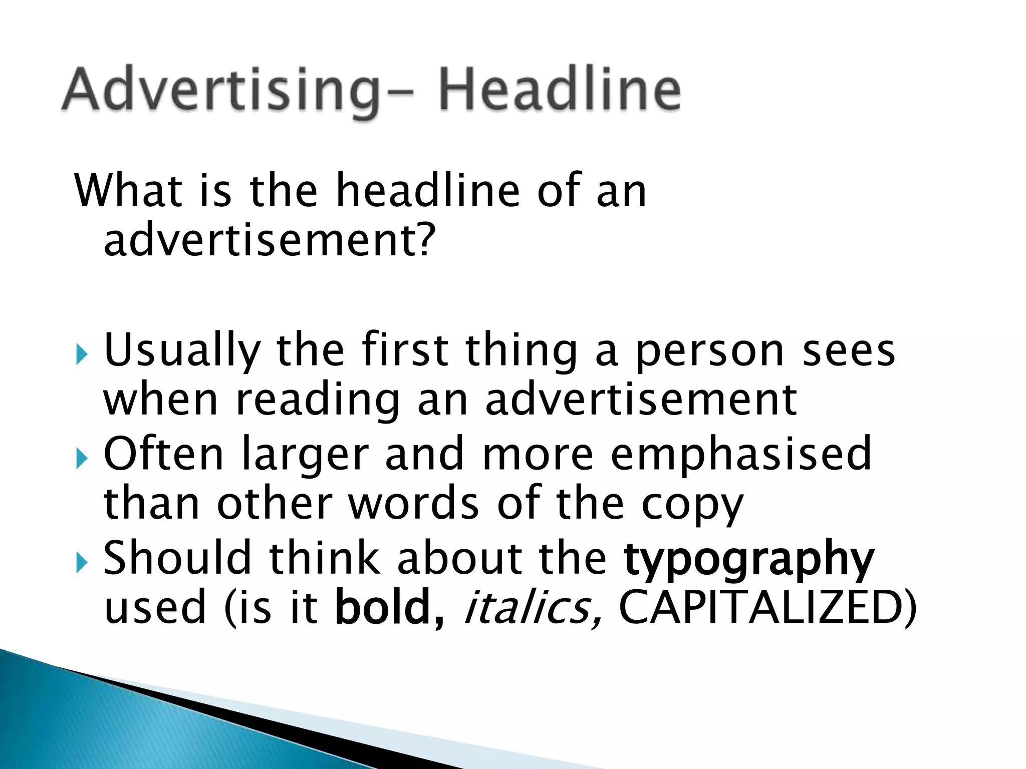 Media studies advertising-copy,slogan ppt-lesson5 | PPTX