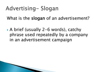 Media studies advertising-copy,slogan ppt-lesson5 | PPTX