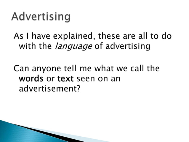 Media studies advertising-copy,slogan ppt-lesson5 | PPTX | Advertising ...