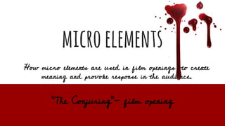 Media studies micro elements | PPT