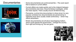Media studies - The theory of documentary | PPTX