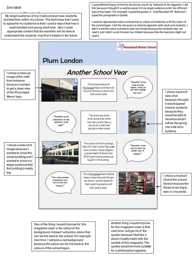 School Magazine & Context Page Evaluation | PDF
