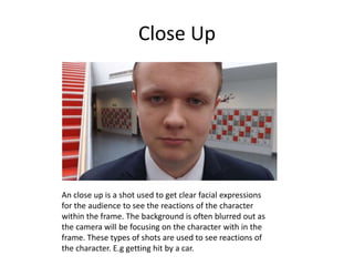 Media studies angle shots | PPTX
