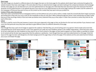 Media studies deconstruction newspaper for website | PPTX