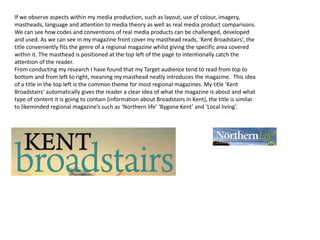 Media studies evaluation a2 done | PPT