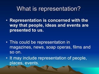 Media studies gcse representation | PPT