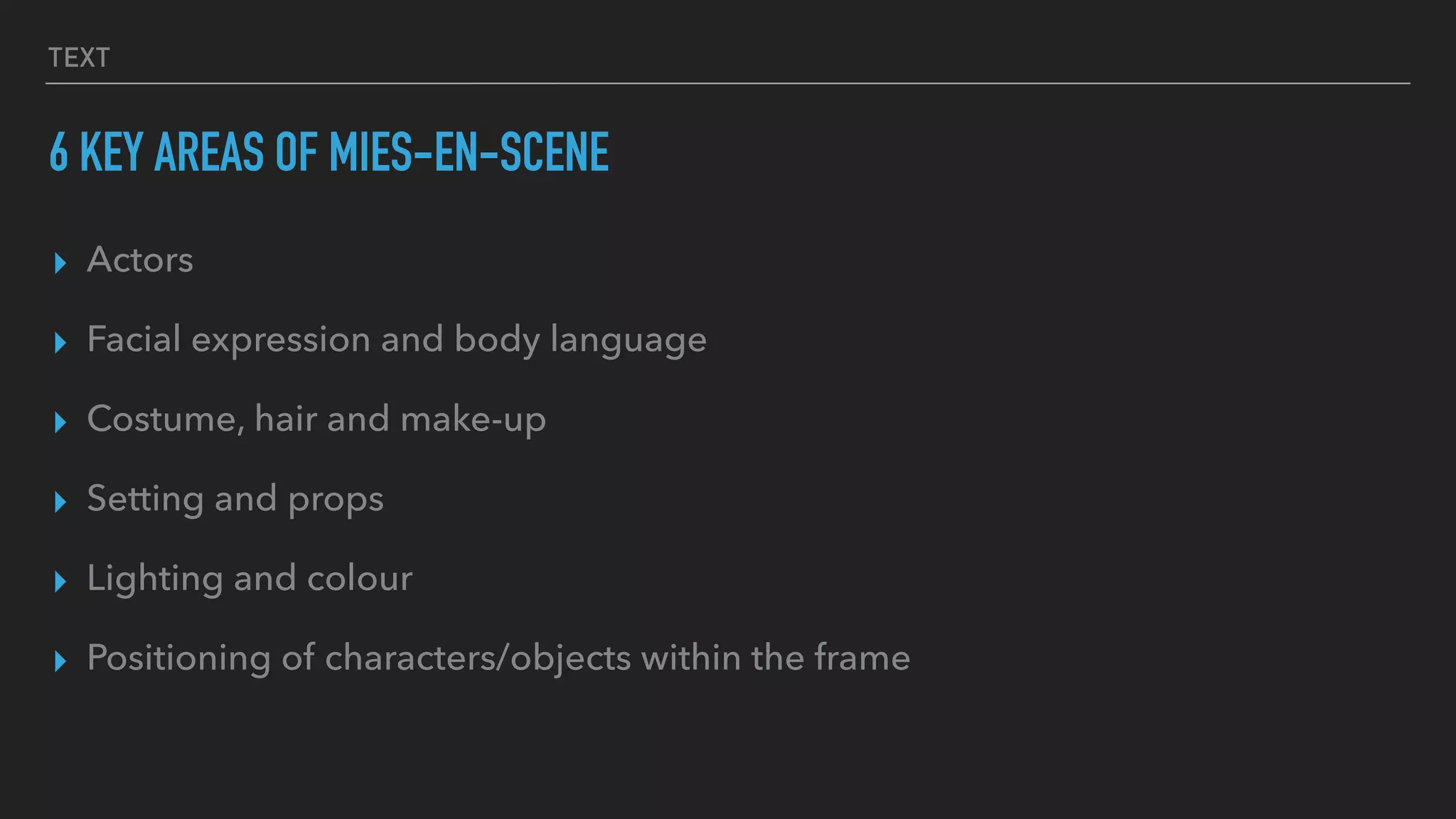 Media studies mise en-scene presentation | PDF