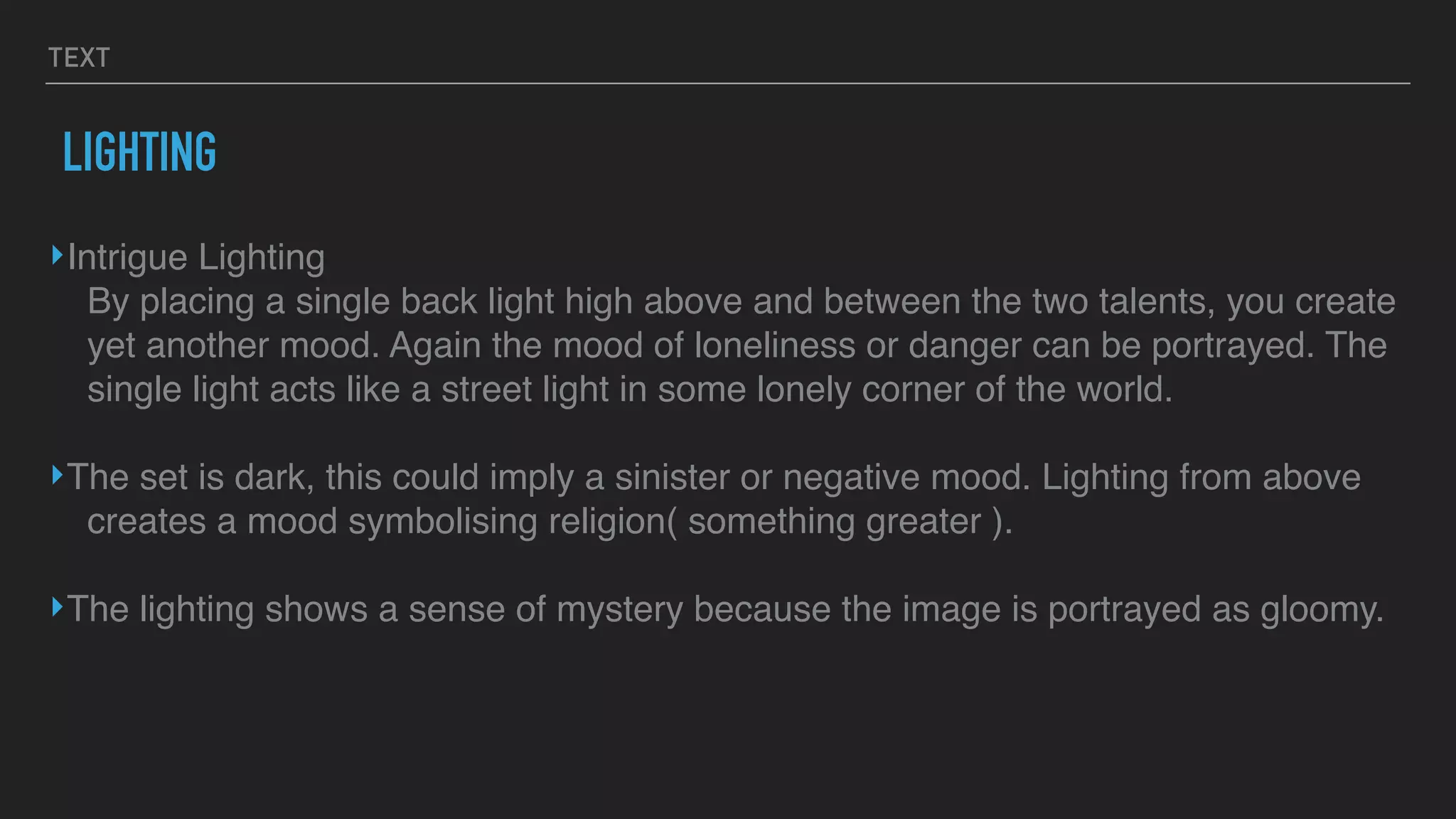 Media studies mise en-scene presentation | PPT