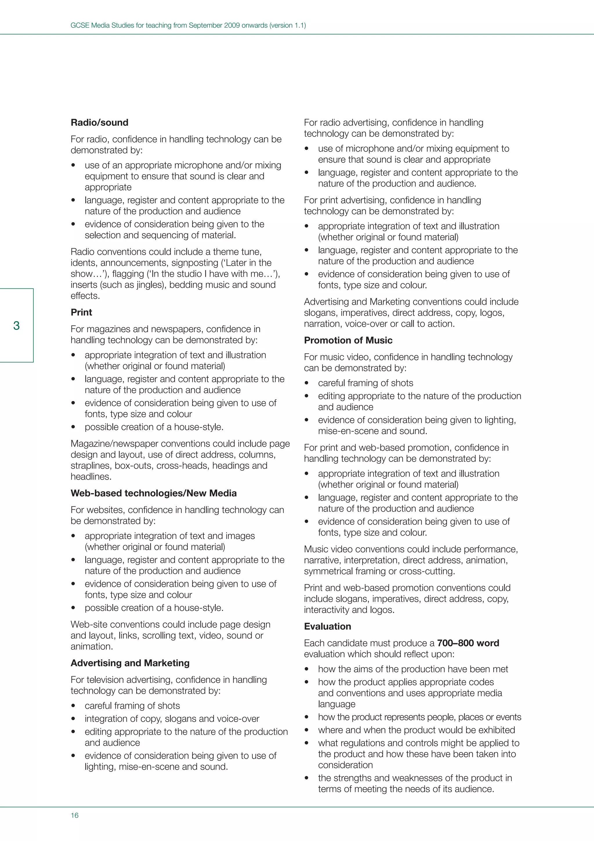 AQA Media Studies GCSE Spec | PDF