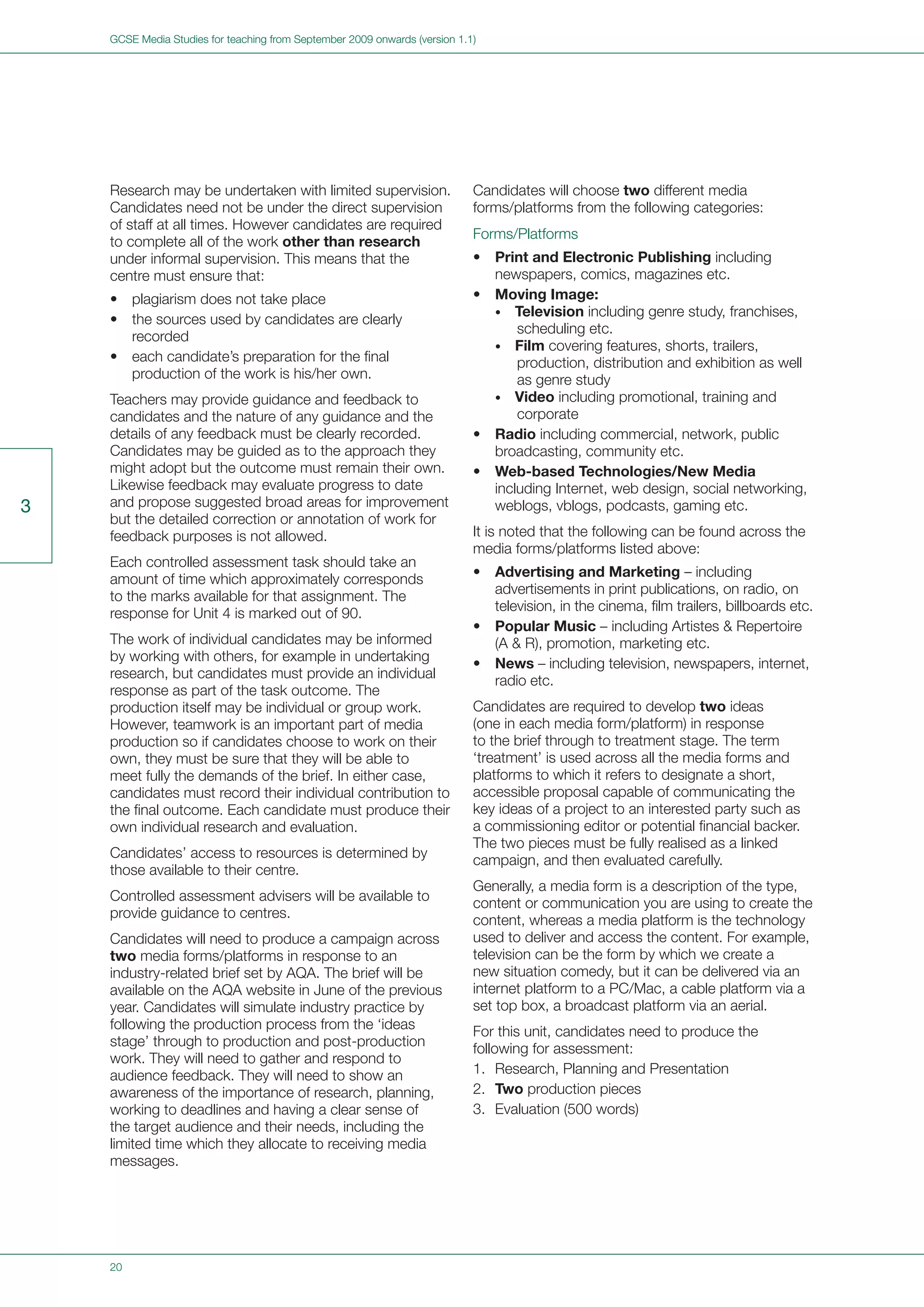 AQA Media Studies GCSE Spec | PDF