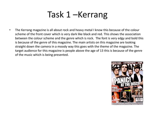 Media studies task 1 and 2 | PPT